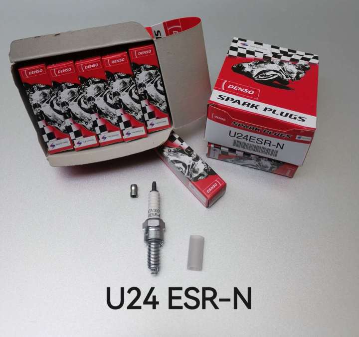 หัเทียนU24ESR-Nมอเตอร์ไซค์(10หัว/1กล่อง)เกลียวยาวมอเตอร์ไซค์ 4 จังหวะ ...