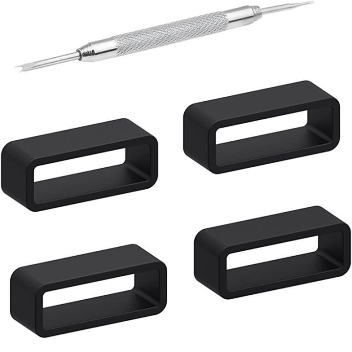 4pcs Rubber Rings Watch Strap Loop Rubber Loop Holder Locker Watchband ...