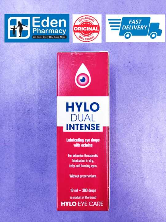 Hylo Dual Intense Lubricating Eye Drops with Ectoine ( 10ml ) | Lazada