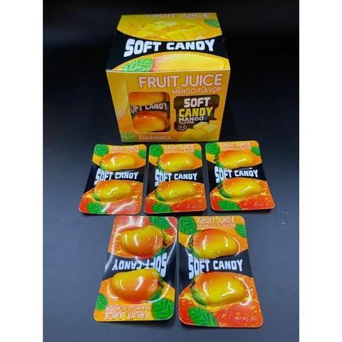 FRUIT JUICE MANGO FLAVOR SOFT CANDY 30PCS. IN 1BOX A7501 | Lazada PH