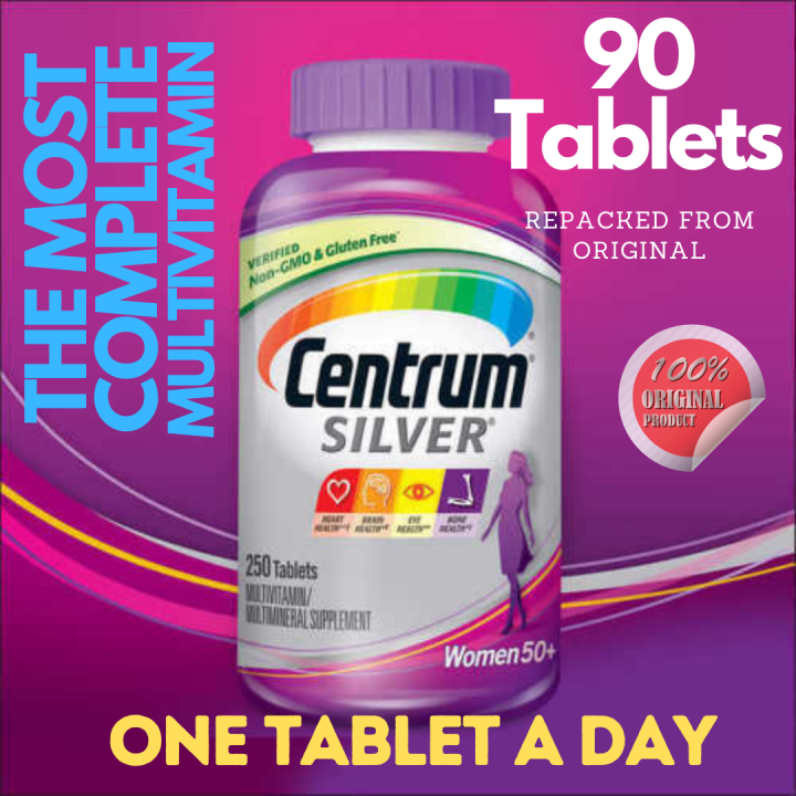 Centrum Silver Women 50+ | 90 TABLETS repacked from original | Expiry ...