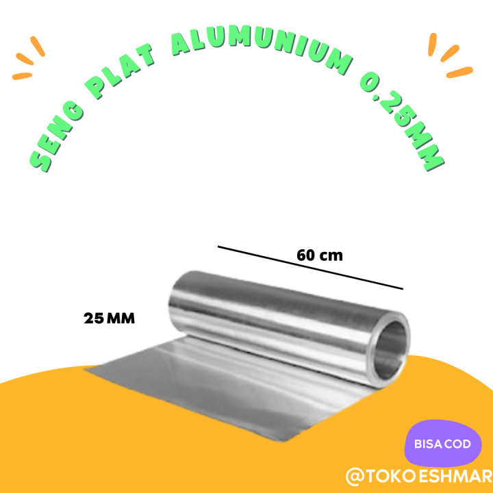 Seng Plat Alumunium Per Meter Tebal 0,25 mm Pelapis Pintu Gerobak ...