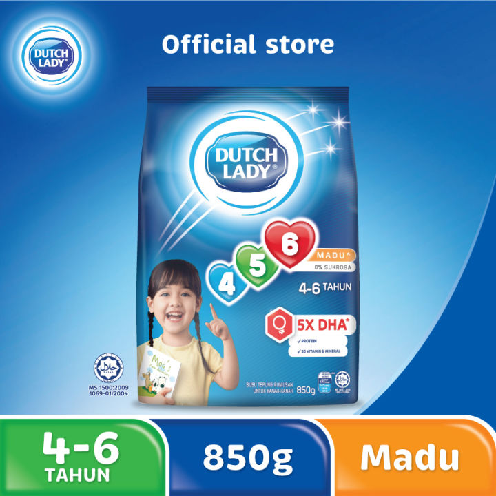 Dutch Lady Milk formula 456 Honey Flavour 850g | Lazada