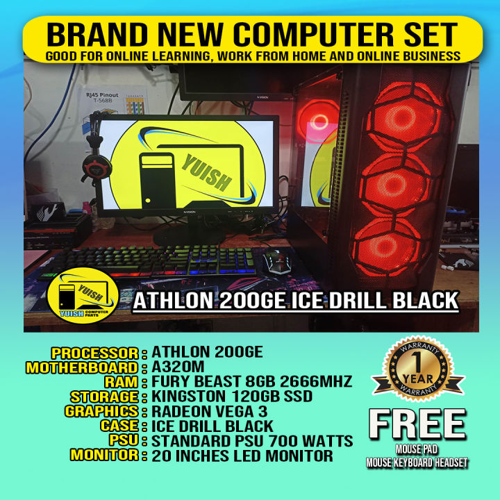 computer set athlon 200GE | Lazada PH
