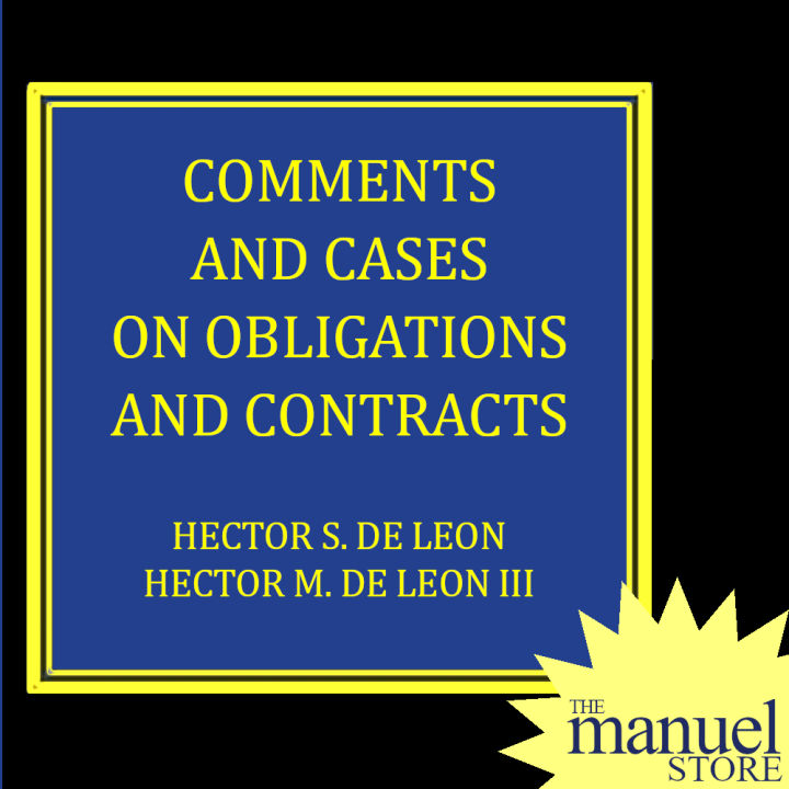 De Leon (2019) - Obligations and Contracts - Comments and Cases on ...