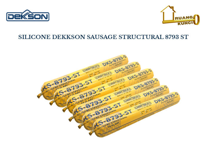 Lem Silicone Sosis Netral Dekkson Sausage Structural 8793 ST Lem Kaca ...