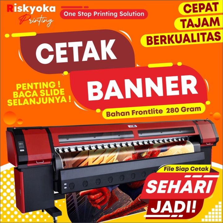 Cetak Banner, Spanduk, Baliho 280 Gram Tajam, Pekat, Sehari Jadi ! | Lazada Indonesia