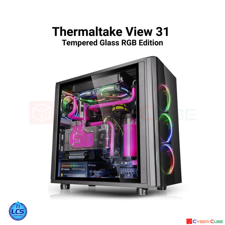 Thermaltake View 31 Tempered Glass RGB Edition (เคส) Case | Lazada.co.th