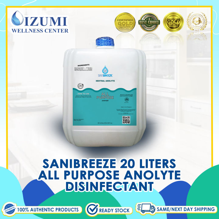 Sanibreeze 20Liters All Purpose Anolyte Disinfectant | Lazada PH