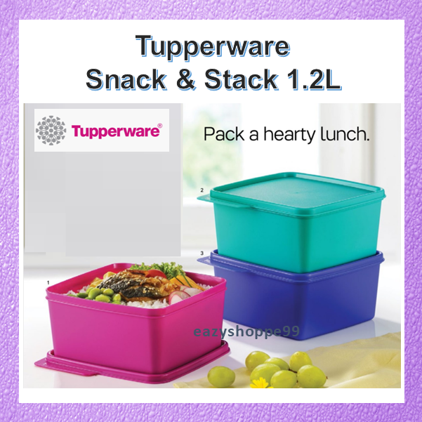 Tupperware Snack & Stack 1.2L x 1 | Lazada