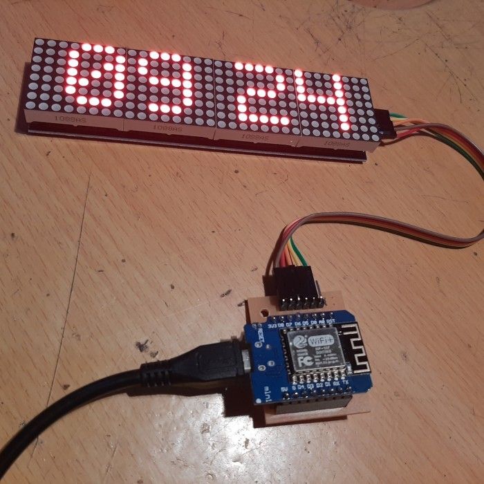 KIT ARDUINO ESP8266 WEMOS WIRELESS MODULE NTP CLOCK DOT MATRIX DISPLAY | Lazada Indonesia