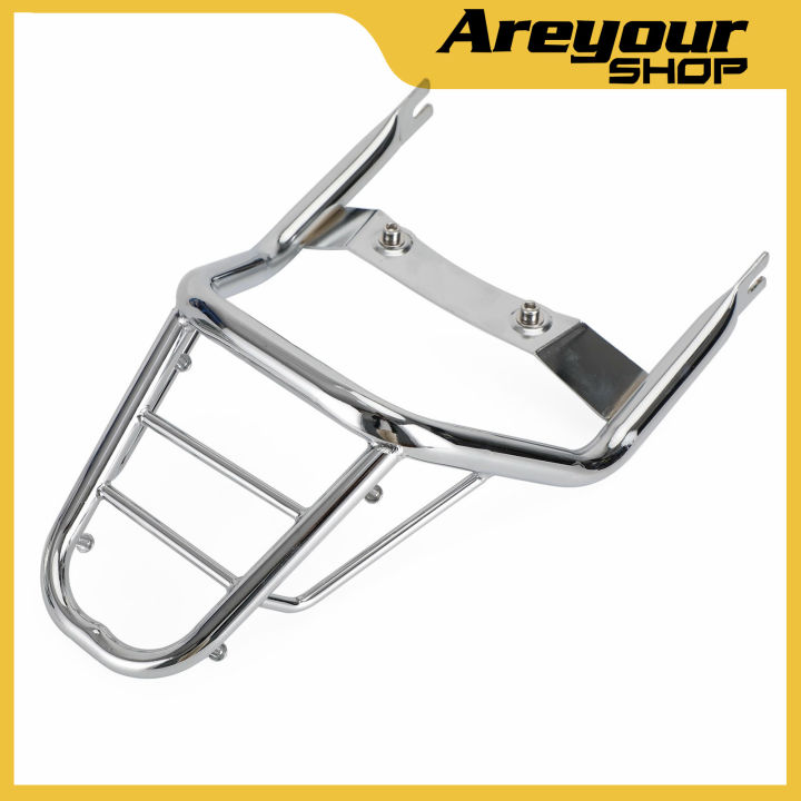 Areyourshop Rak Belakang Pembawa Bagasi Krom untuk Honda Z125 Monkey 125 2018 2019 2020 2021 ...