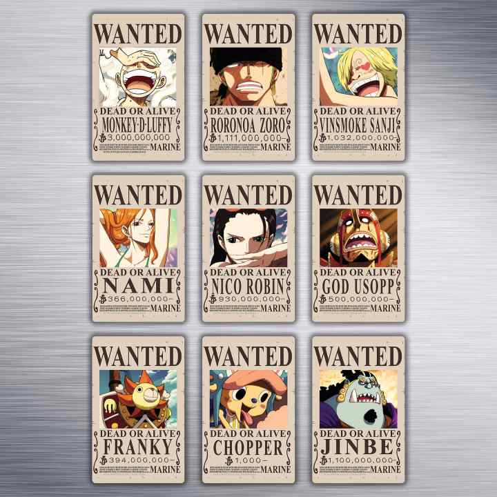 Anime Ref Magnet | One Piece Wanted Poster | Mugiwara Crew | Wizuki ...