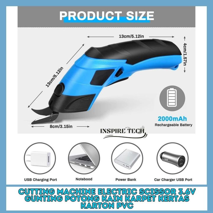 Gunting Kain Elektrik Mesin Potong Bahan Kain Listrik Mesin Gunting ...