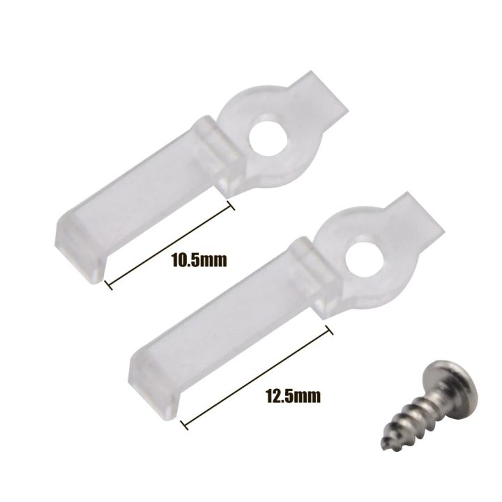 30pcs Fixing Mounting Clips with Screws for 220V 5050 3528 IP67 IP68 ...