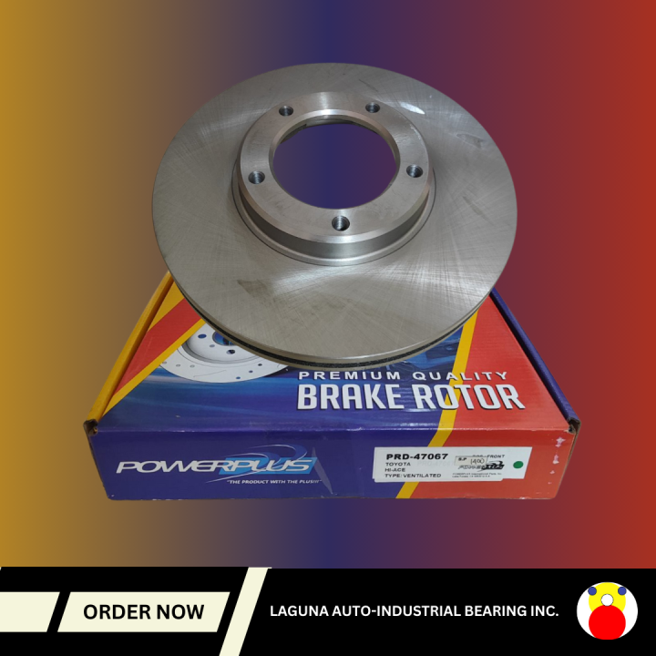 POWERPLUS Brake Rotor Disc PRD-47067 for Toyota Hi-Ace (Type-Ventilated ...