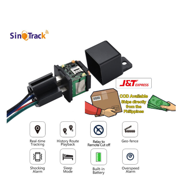 SinoTrack GPS Tracker ST-907 Hide Design Relay Vehicle/ Motor Tracker w ...