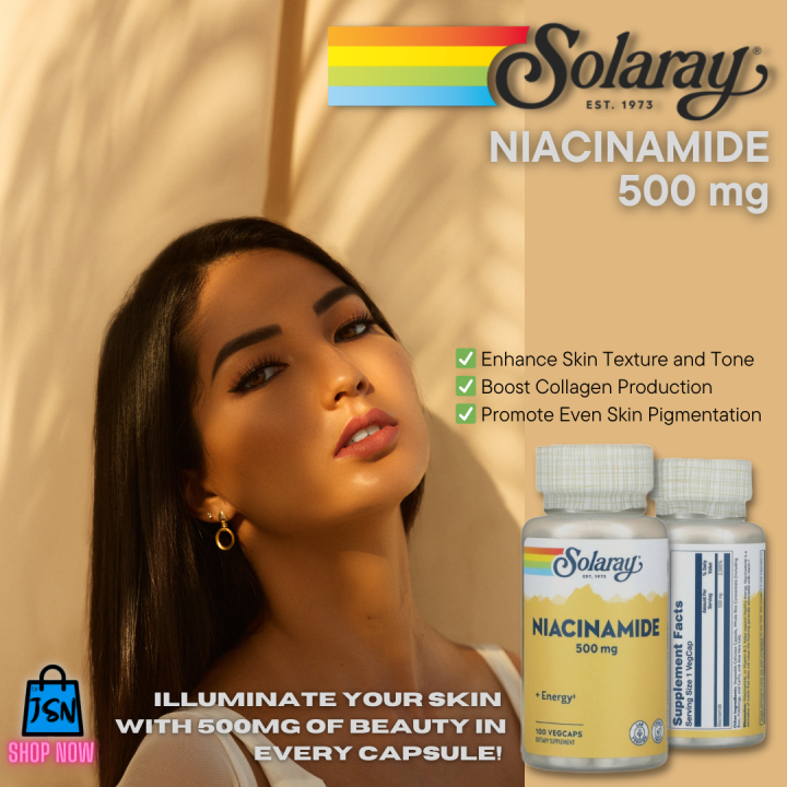 by JSN - Solaray, Niacinamide 500mg, 100 Capsules - Cellular Energy and ...