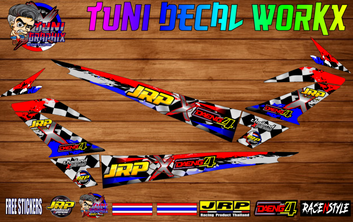 HONDA XRM 100 110 125 JRP X DAENG DECALS v2 w/ freebies | Lazada PH