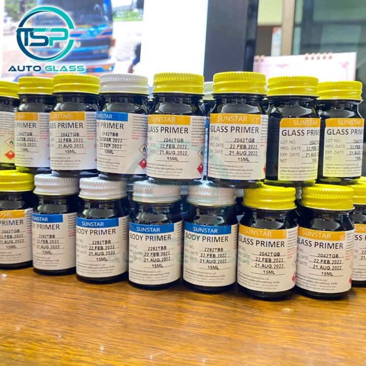น้ำยารองพื้นกระจก น้ำยารองพื้นตัวถัง (SUNSTAR PRIMER/ BODY PRIMER / GLASS PRIMER) | Lazada.co.th