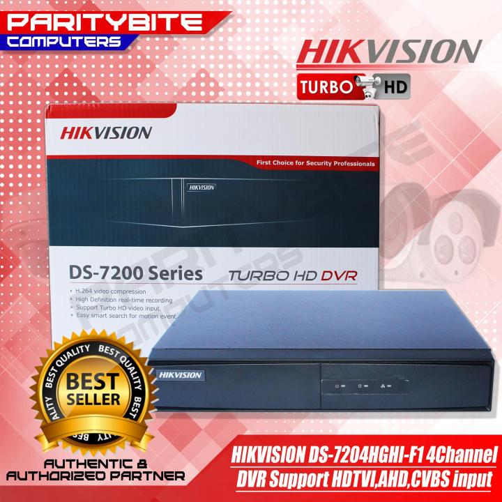 HIKVISION DS-7204HGHI-F1 4CHDVR Support HDTVI,AHD,CVBS input | Lazada PH