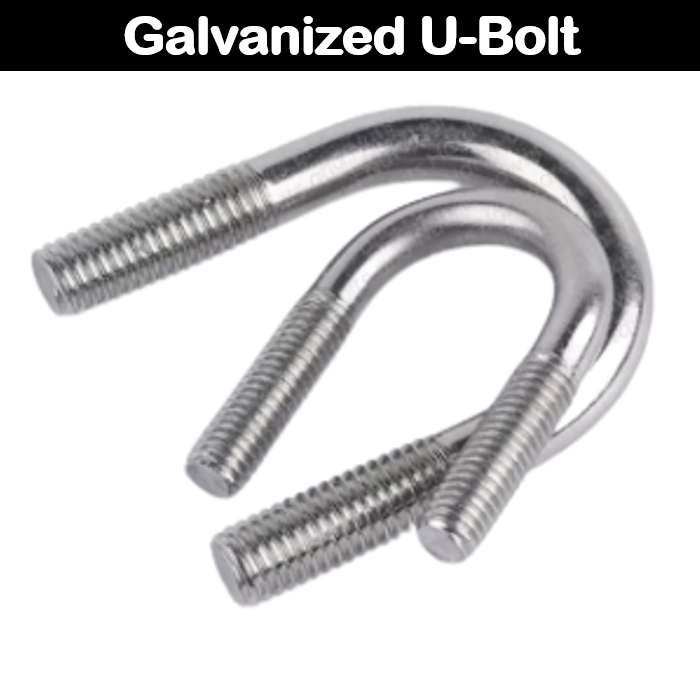 12mm Galvanized U-Bolts U Bend Screws GI U Shaped Bolt | Lazada PH