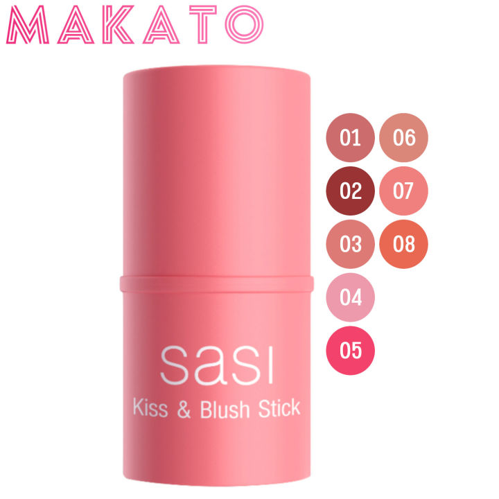 Sasi Kiss & Blush Stick ศศิ บลัชออน แท่งแบบครีม คิส แอนด์ บลัช สติ๊ก 3 ...