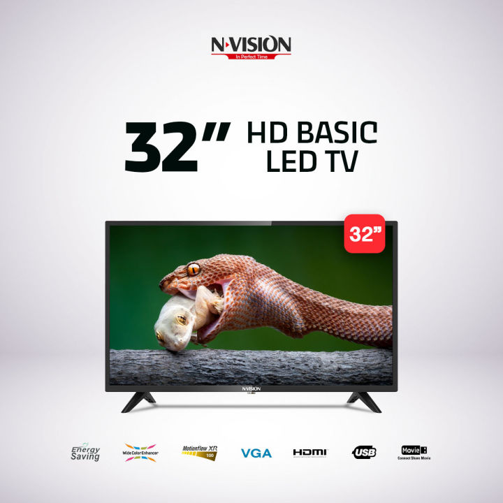 WOW | NVISION 32" HD BASIC LED TV | Model: N600-T32MA | Lazada PH