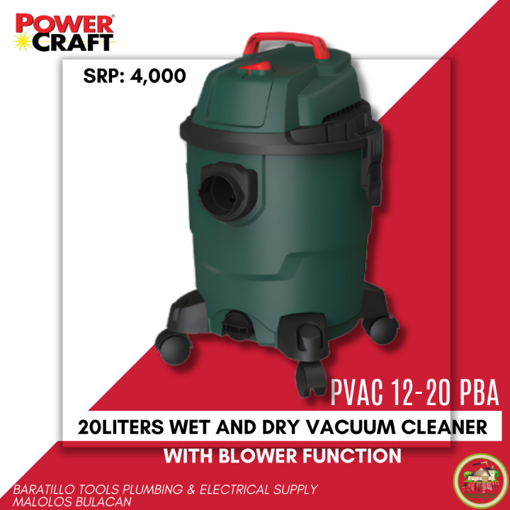 POWERCRAFT 20LITERS / 30LITERS WET AND DRY VACUUM CLEANER WITH BLOWER ...