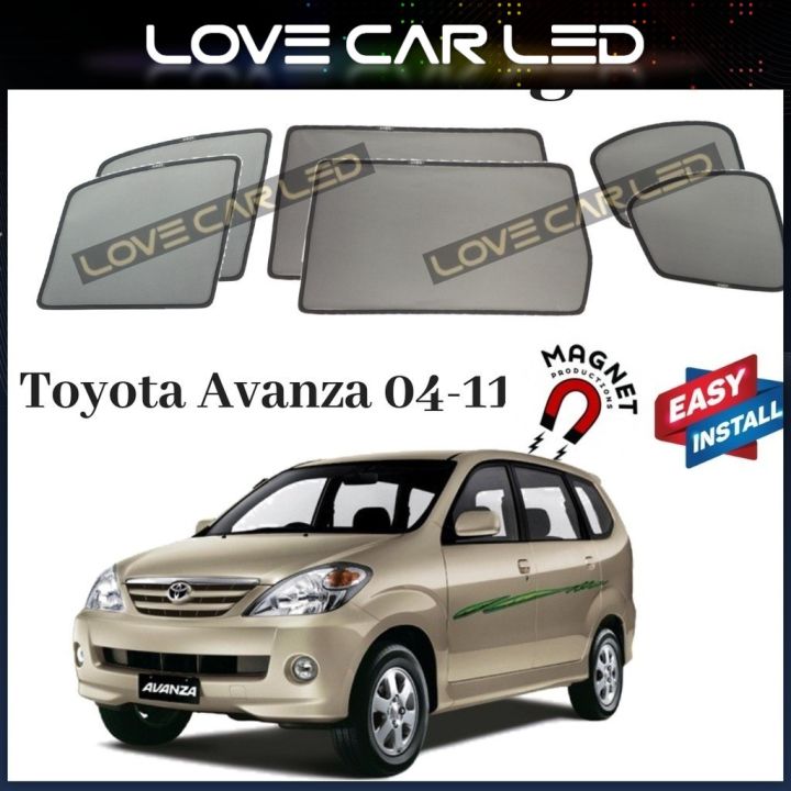 TOYOTA AVANZA 2004-2011 6WINDOW MAGNETIC SUNSHADE | Lazada