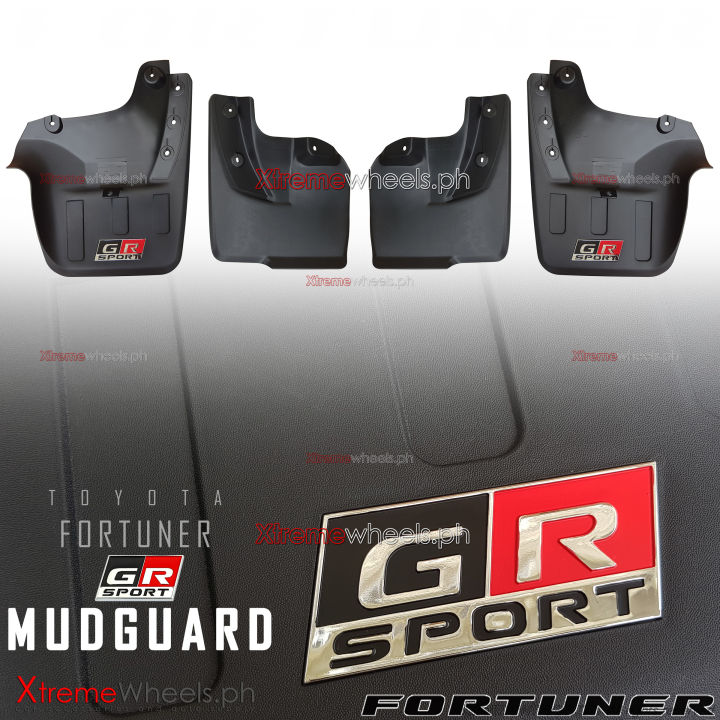 Toyota Fortuner G V Q LTD 2016 to 2025 4pcs GR-Sport Designed Mudguard / Mud flaps | Lazada PH