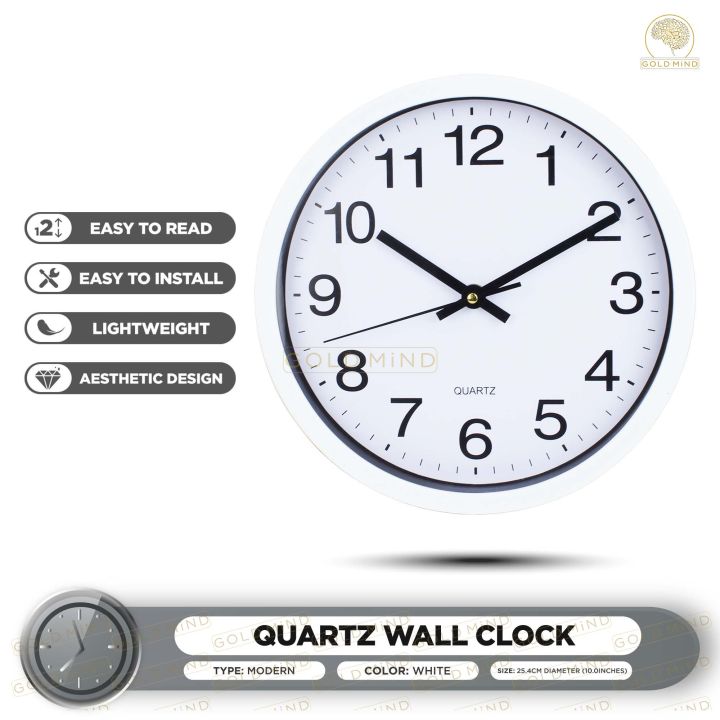 Quartz Wall Clock Elegance: Modern Design Wall Clock (8 - 10 Inches ...