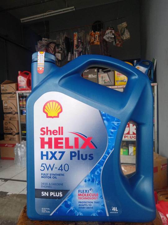 oli mobil Shell HX7 galon 4 liter dan prima xp 4 liter | Lazada Indonesia
