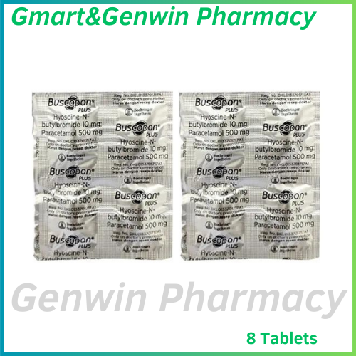 Buscopan Plus (Hyoscine N-Butylbromide + Paracetamol) 8 Tablet | Lazada PH