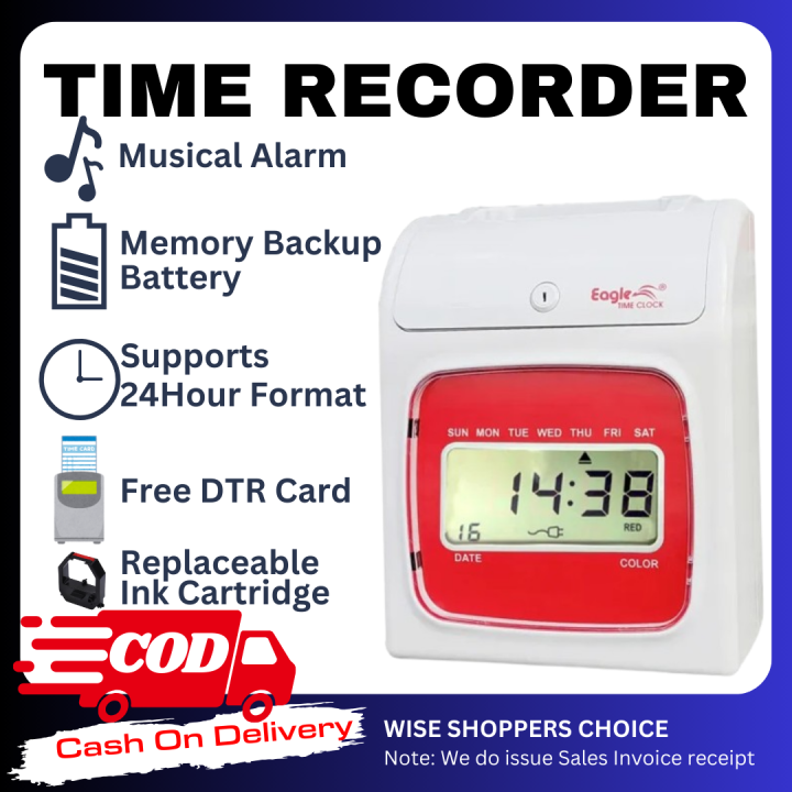 Eagle Time Bundy Clock Time Recorder for Time & Attendance with Analog ...