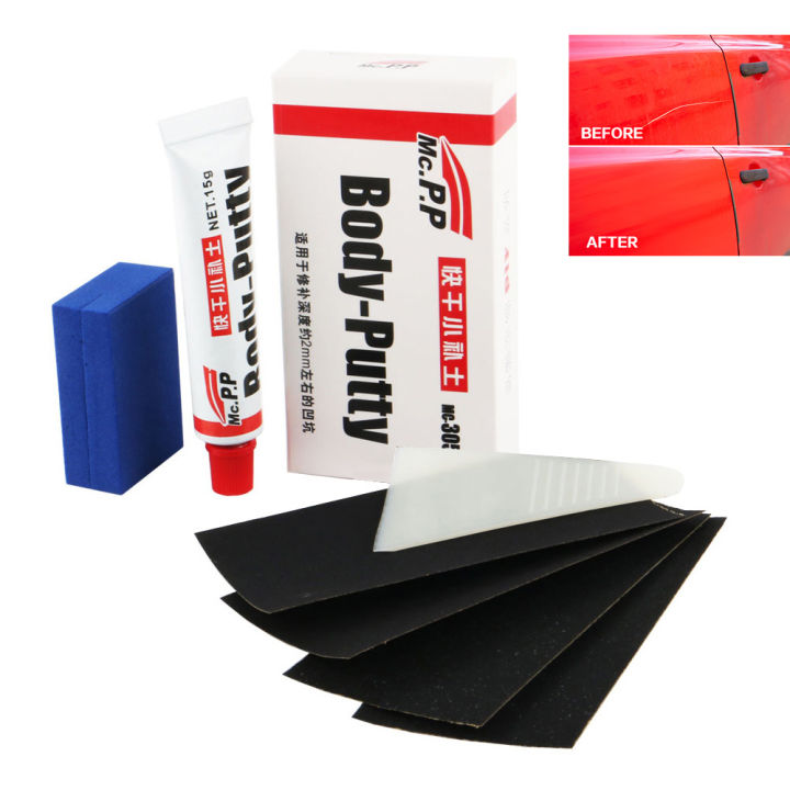 1 Set Car Body Paint Repair Tools Scratch Putty Filler Soil Paint Pen ...