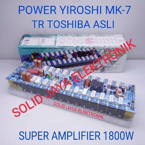 Grosir KIT POWER YIROSHI MK7 MK 7 MK-7 1800W PLUS TRANSISTOR TOSHIBA ASLI - POWER AMPLIFIER ...