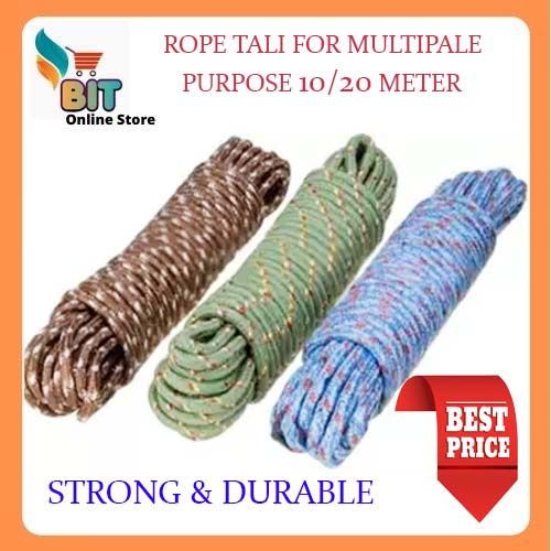 TALI FOR MULTIPLE PURPOSE 10/20 METERS DIFFERENT COLOR- clothes Rope ...