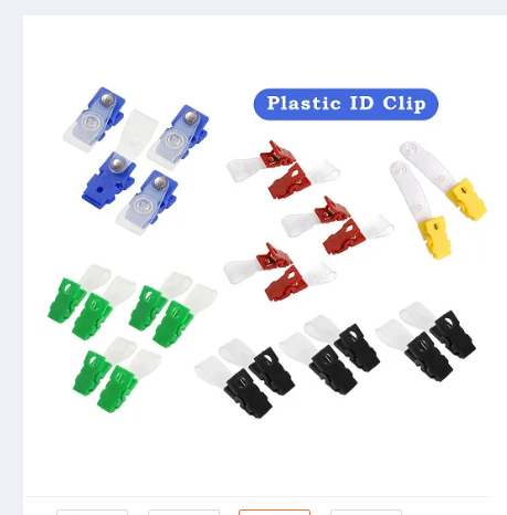 818 (100pcs/Pack) ID Clip Holder Plastic / Clip for Id Cards | Lazada PH