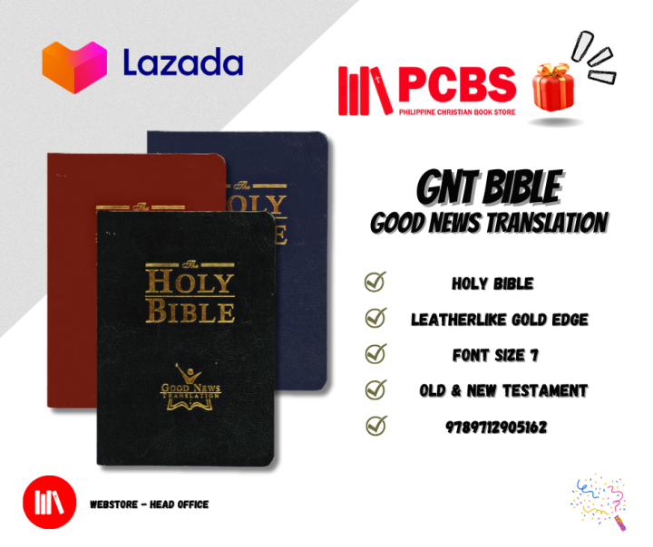 PCBS GNT Holy Bible Compact Leather Flex Cover (GOOD NEWS TRANSLATION/POINT TYPE 7) Color ...