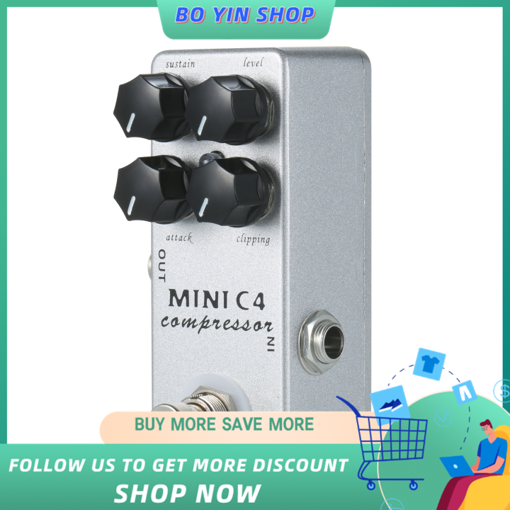 MOSKY MINI C4 Compressor Guitar Effect Pedal True Bypass | Lazada.co.th