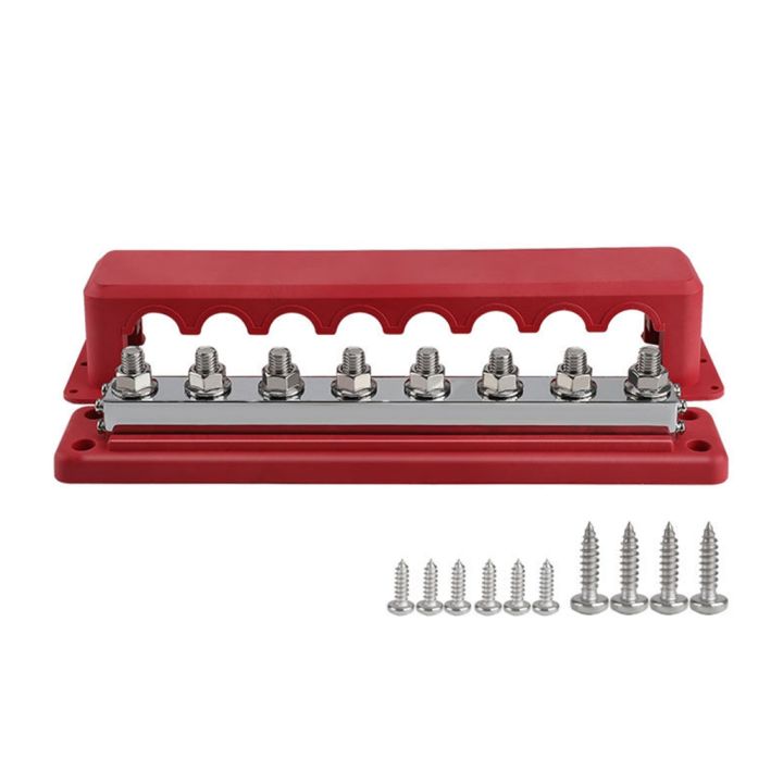 【Ready Stock】 Bus Bar Power Distribution Block 600A 48V Heavy Duty 8 ...