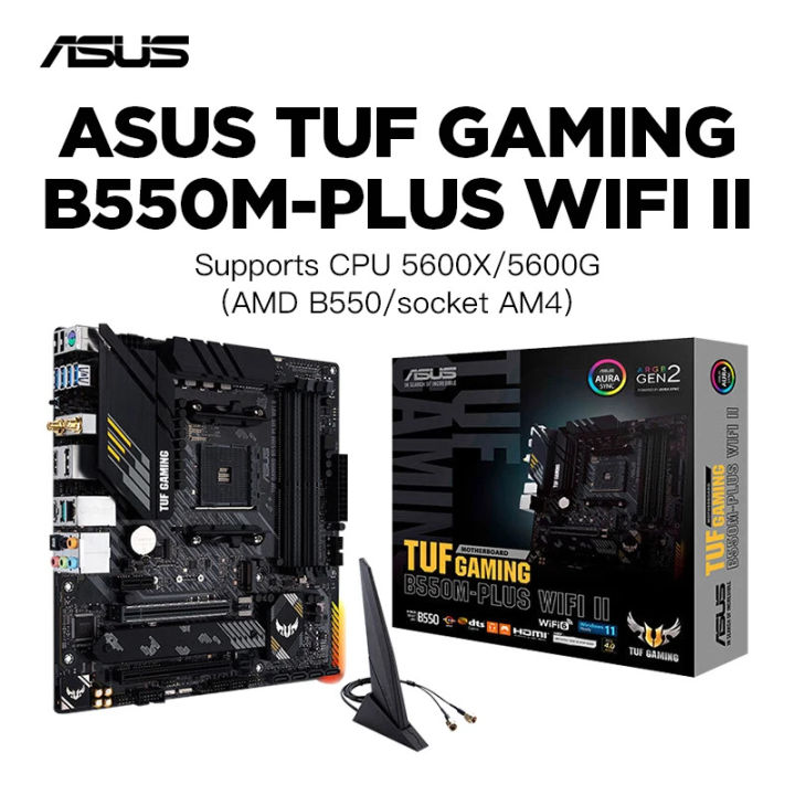 TUF GAMING B550M-PLUS WIFI II AMD B550 (Ryzen AM4) micro ATX gaming ...