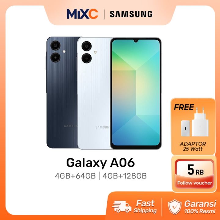 Official Samsung Galaxy A06 4+64GB/4+128GB 5,000mAh Baterai 25W Fast ...