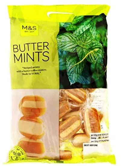 M&S Butter Mints 225g x1 Marks and Spencer Refreshing Snacks Bites with ...