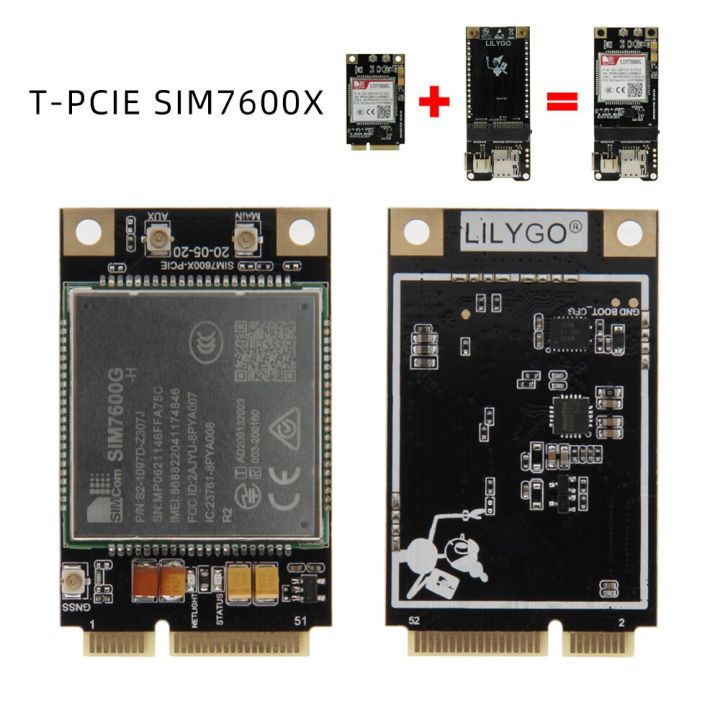 ลิลีโก®TTGO SIM7600G-H T-PCIE ESP32 WIFI บลูทูธไร้สายซิมบัตรนาโนซีรีย์ SIM7600X SIM7600A บอร์ด ...