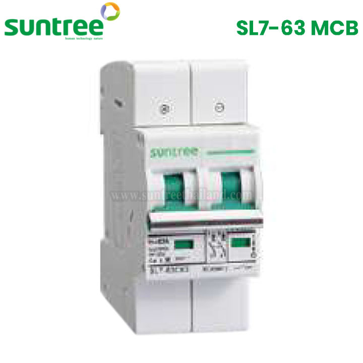 Suntree SL7-63 DC Circuit Breaker MCB 2P 800V ตัวเลือก 16A, 20A, 25A ...