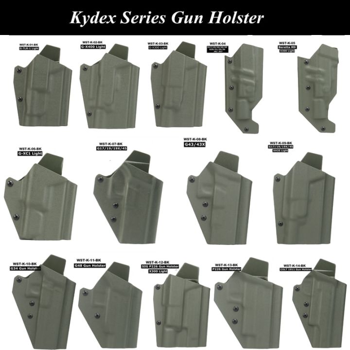 Kydex Holster-Glock 17/19/19X/45 Beretta M9/1911/P226/.45 Hand Holster ...