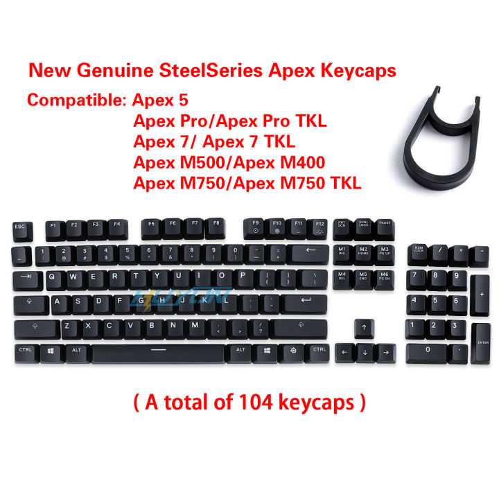 เปลี่ยน Keycaps สำหรับ Steelseries Apex M400 M500 M750 APEX 5 APEX 7 ...