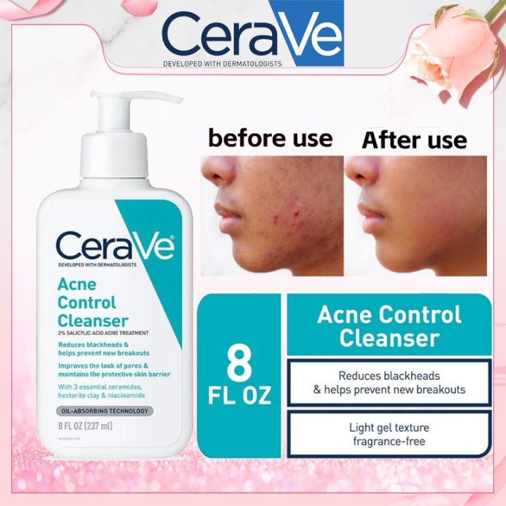 Cerave Acne Control Cleanser 2 Salicylic Acid Acne Treatment at Jeff ...